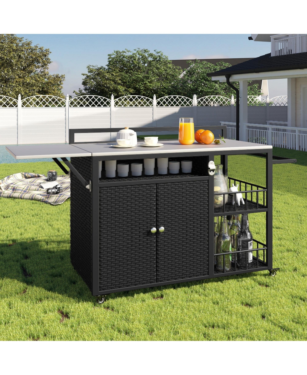 Click here for Clihome 63.5" Outdoor Kitchen Island  Outdoor... prices