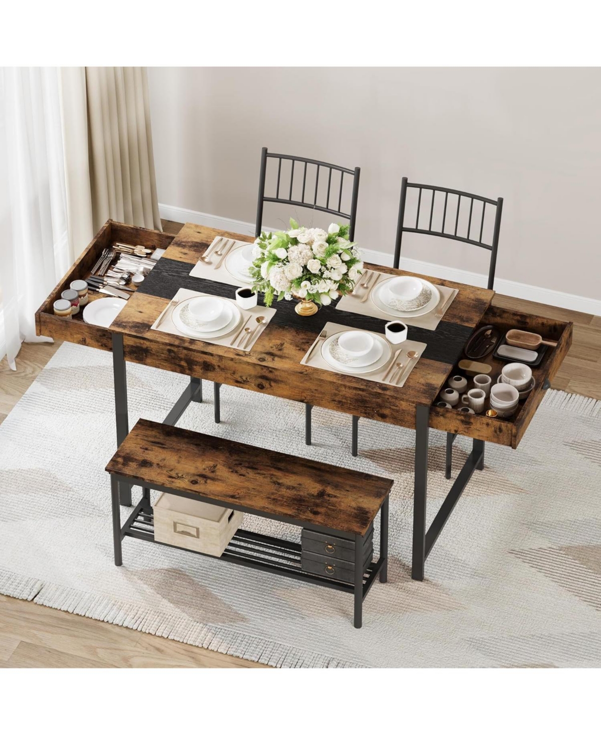 Click here for gaomon Dining Table Set for 4  Small Kitchen Table... prices
