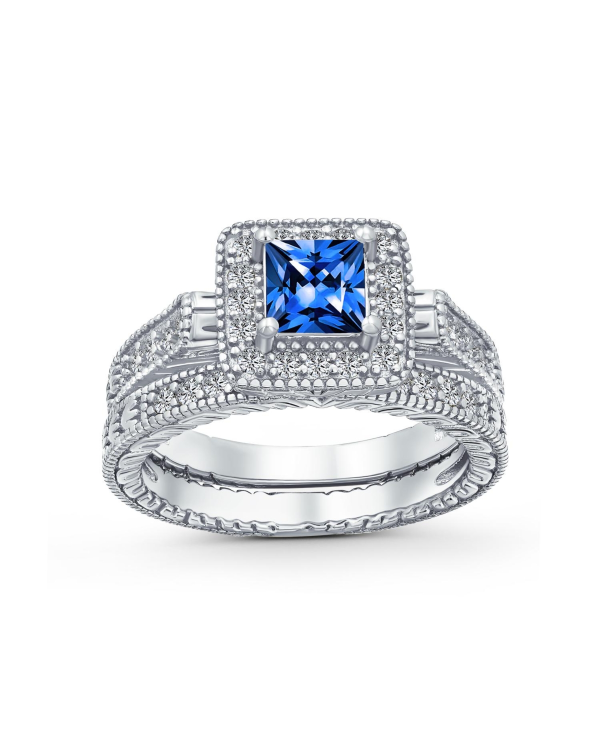 Click here for Bling Jewelry Art Deco Style Cubic Zirconia Halo C... prices