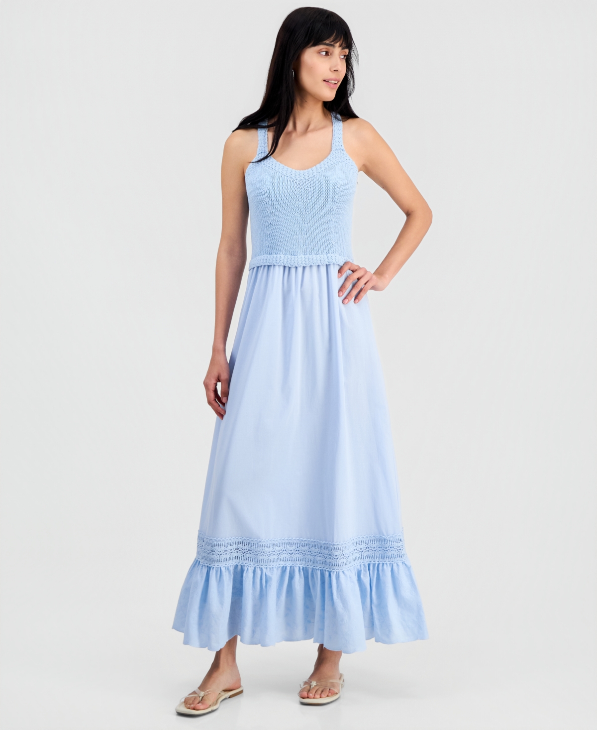 Click here for And Now This Womens Crochet Top Maxi Dress  Macys... prices