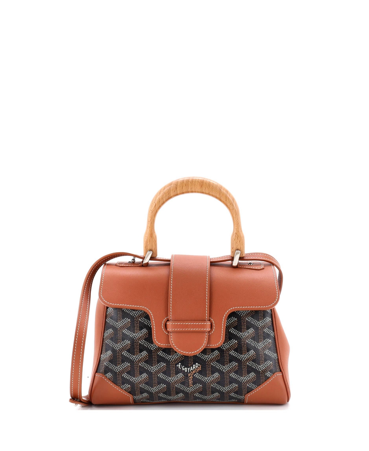 Click here for Pre-Owned Goyard Mini Saigon Top Handle Bag Coated... prices