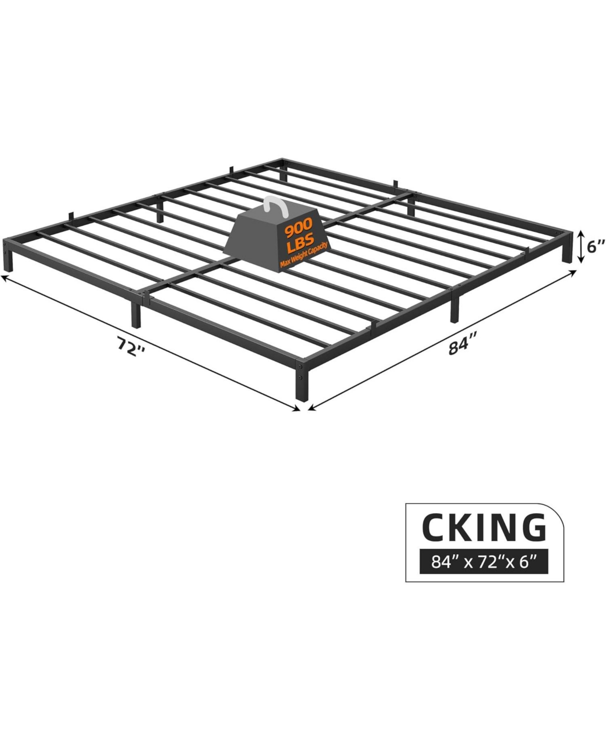 Click here for gaomon 6 California King Metal Platform Bed Frame... prices