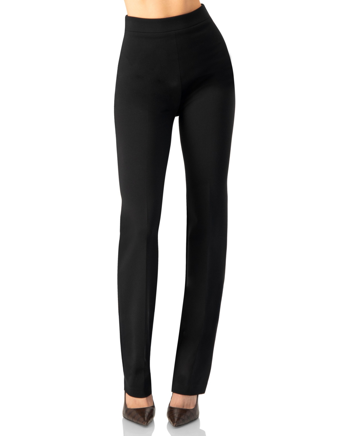 Click here for Ivonne Womens Straight Trousers - Black prices