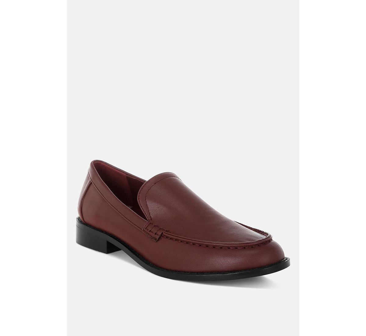 Click here for Rag & Co Womens Ninto Low Heel Pleather Loafers -... prices