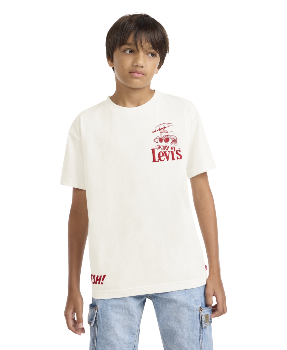 Click here for Levis Boys 8-20 Burger and Fries Graphic Print T-S... prices