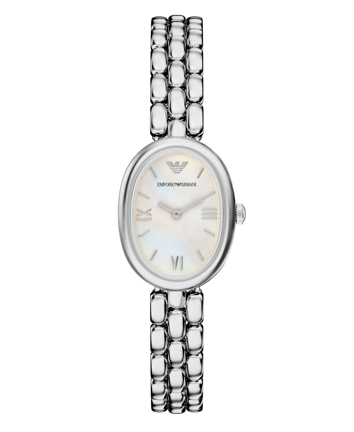 Click here for Emporio Armani Womens Quartz Two-Hand Silver Stain... prices