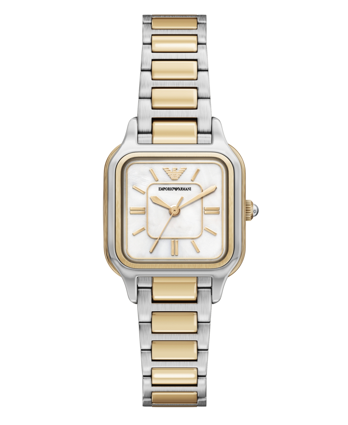 Click here for Emporio Armani Womens Quartz Three-Hand Two-Tone S... prices