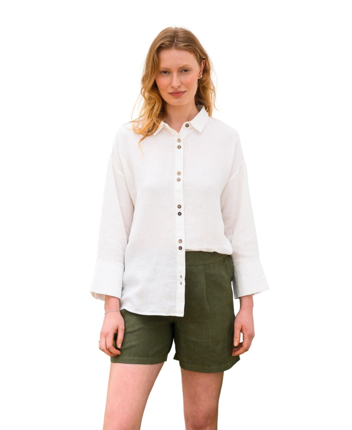 Click here for Celtic & Co. Womens Double Button Detail Shirt - C... prices