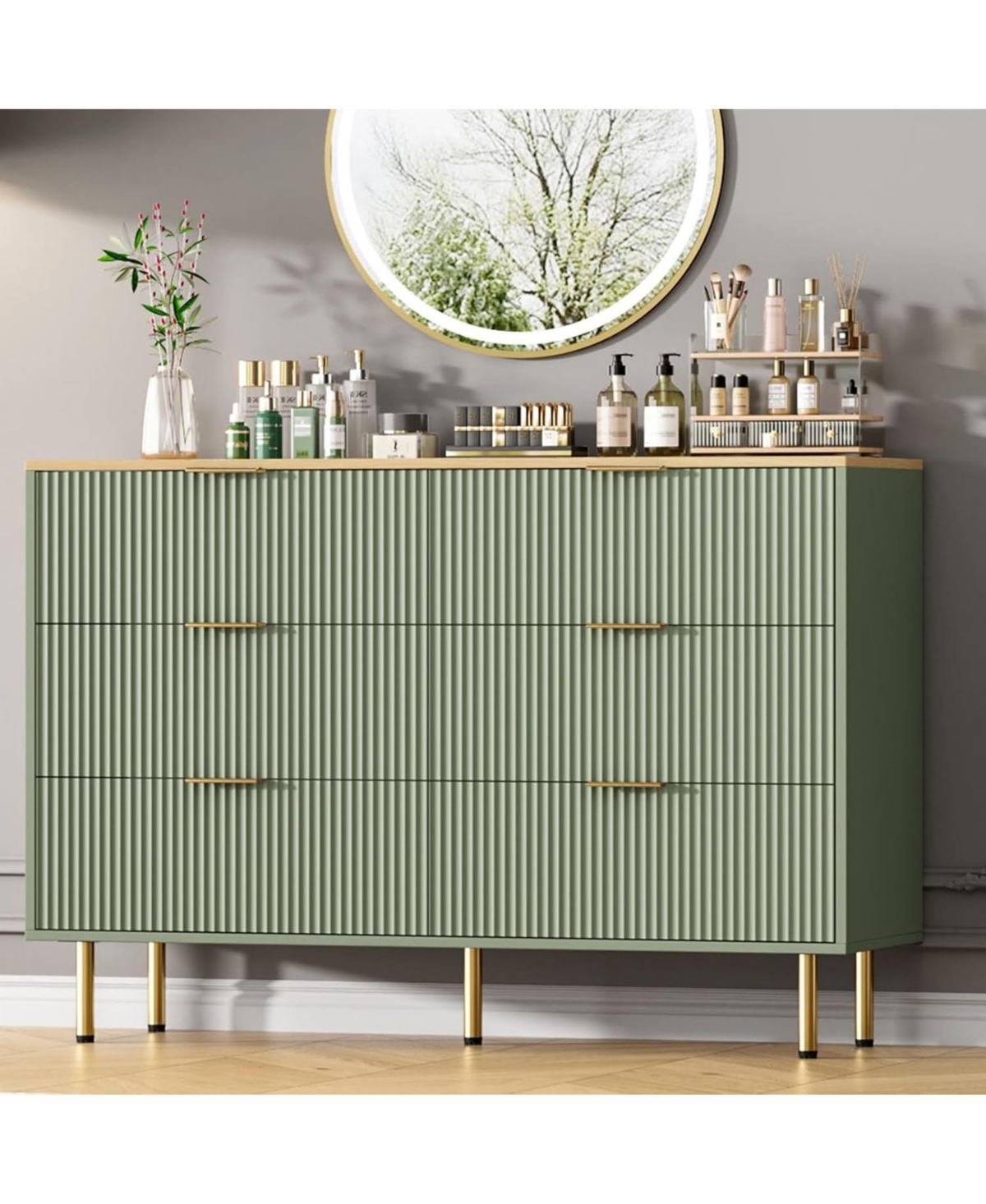 Click here for gaomon Dresser for Bedroom 6 Drawer Dresser with W... prices