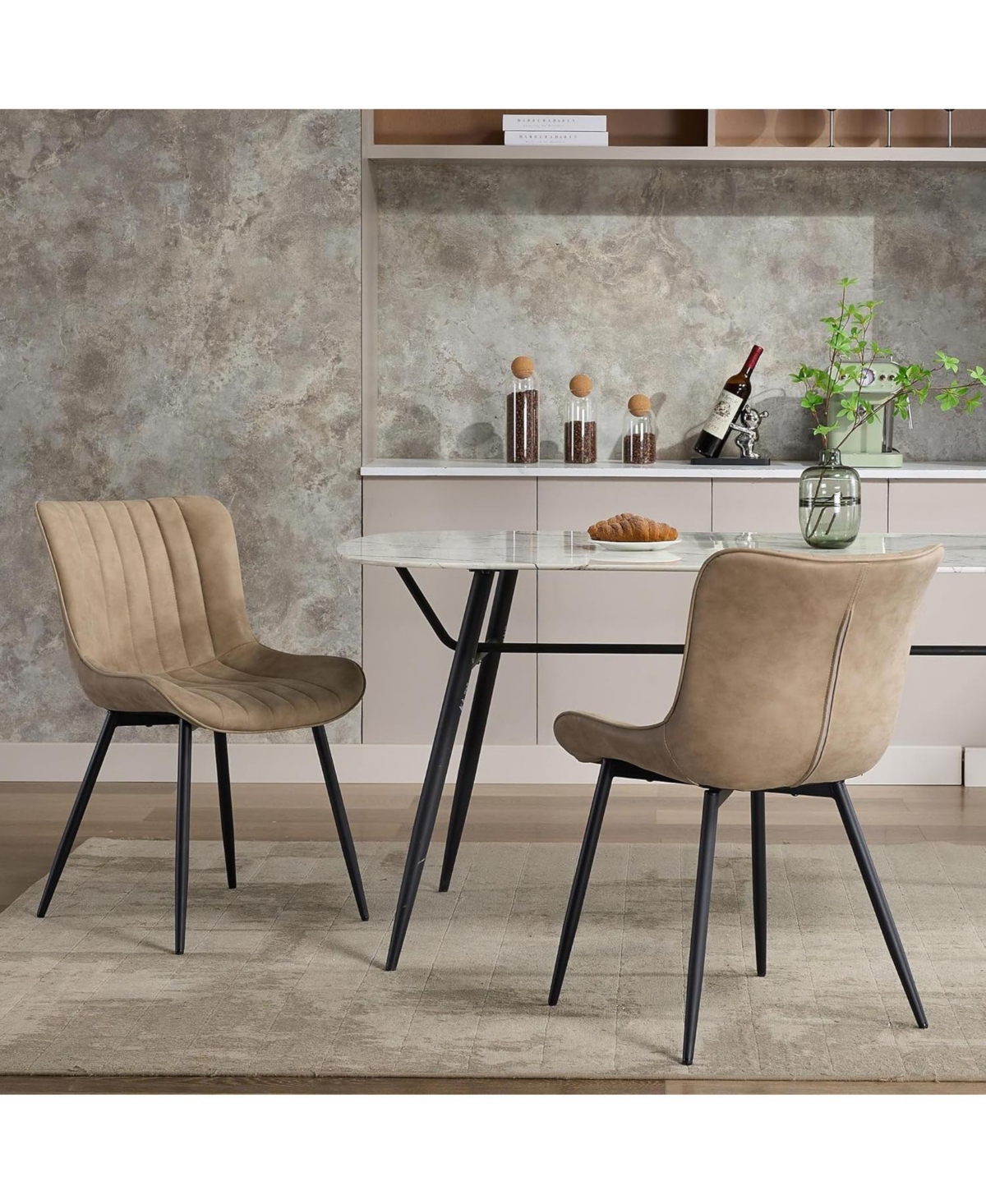 Click here for Gaomon Upholstered Dining Chairs Set of 2  Leather... prices