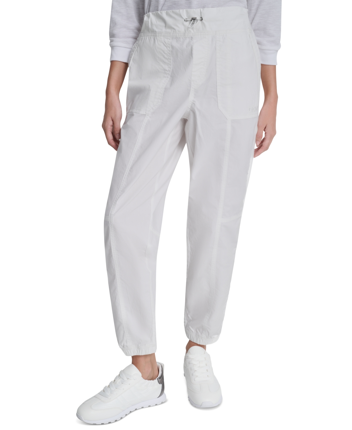 Click here for Dkny Sport Womens High Rise Bungee Waist Seamed Jo... prices