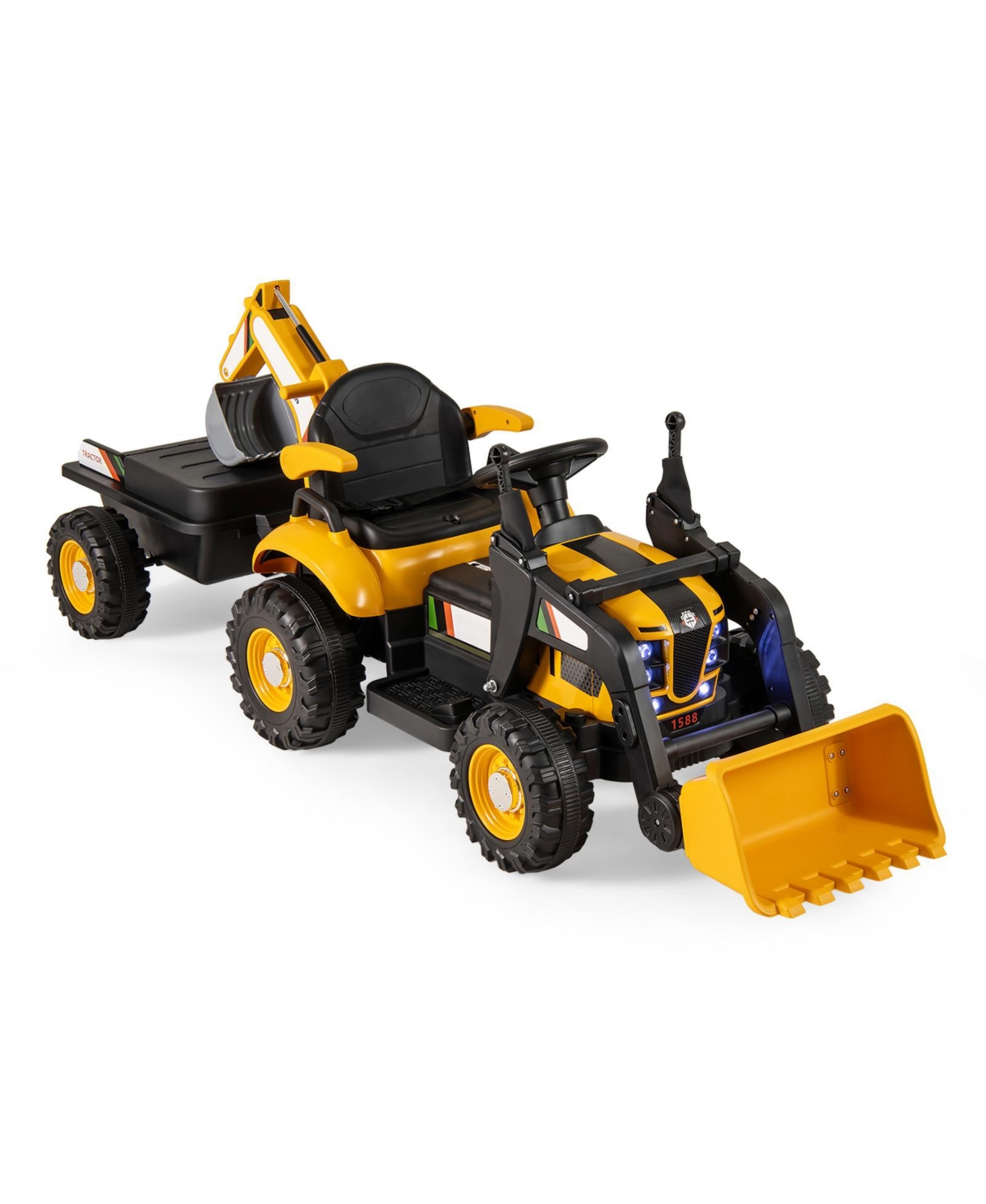 Click here for Slickblue 12V 4-in-1 Kids Ride On Tractor with Exc... prices