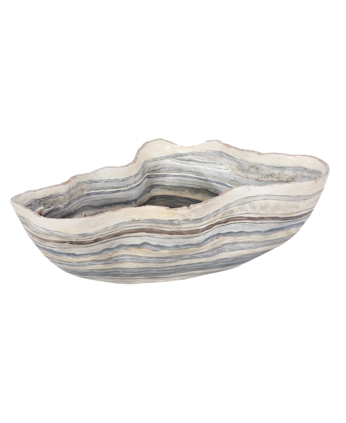 Click here for Phillips Collection Cast Onyx Large Bowl - Gray prices