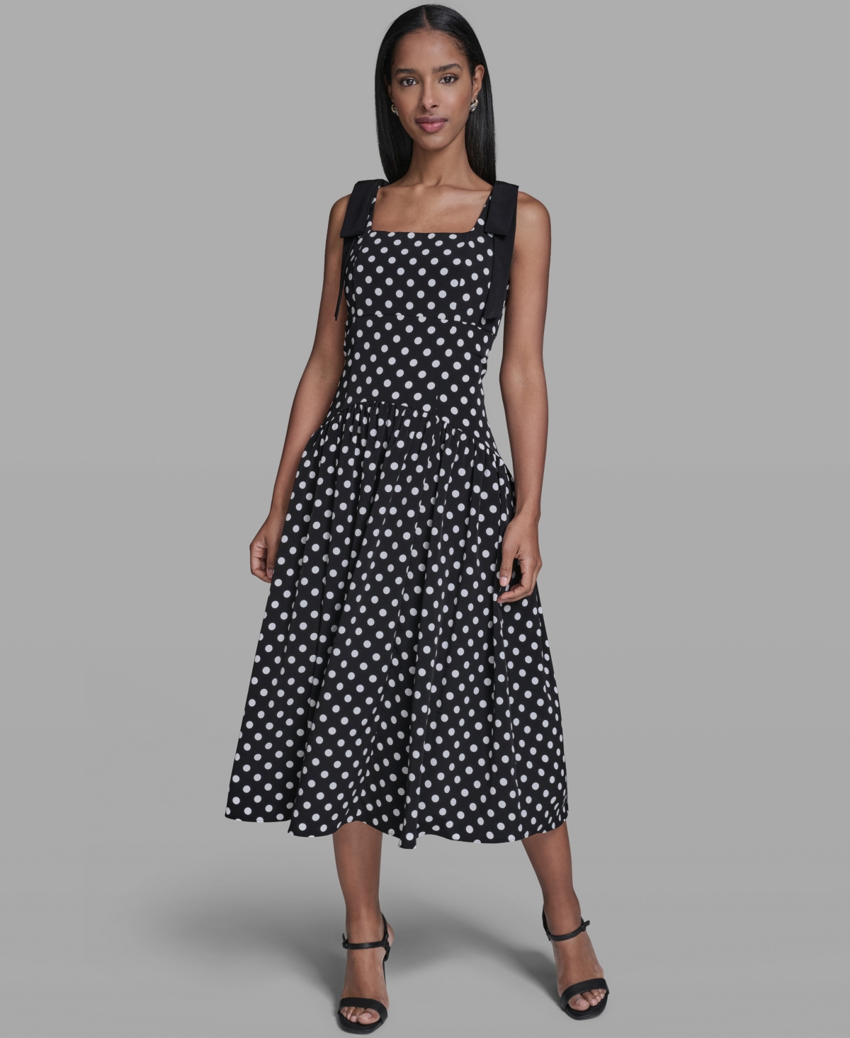 Click here for Karl Lagerfeld Paris Womens Sleeveless Polka Dot B... prices