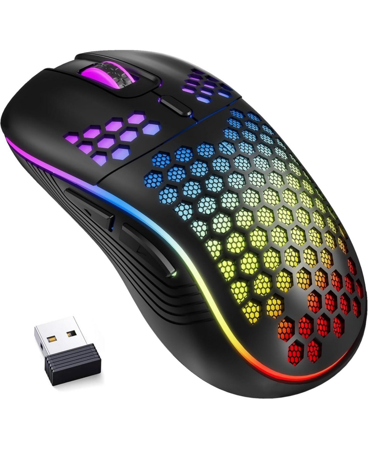 Click here for Risokeys Wireless Gaming Mouse Honeycomb 2.4G Usb... prices