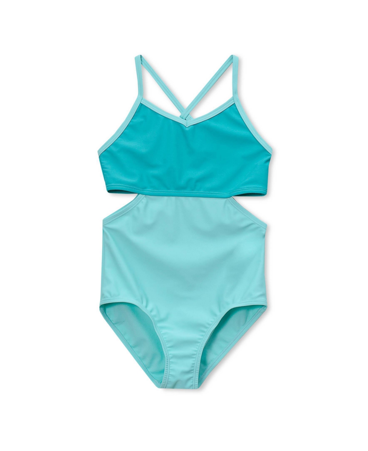 Click here for Lands End Girls X-Back One Piece Swimsuit - Cerami... prices
