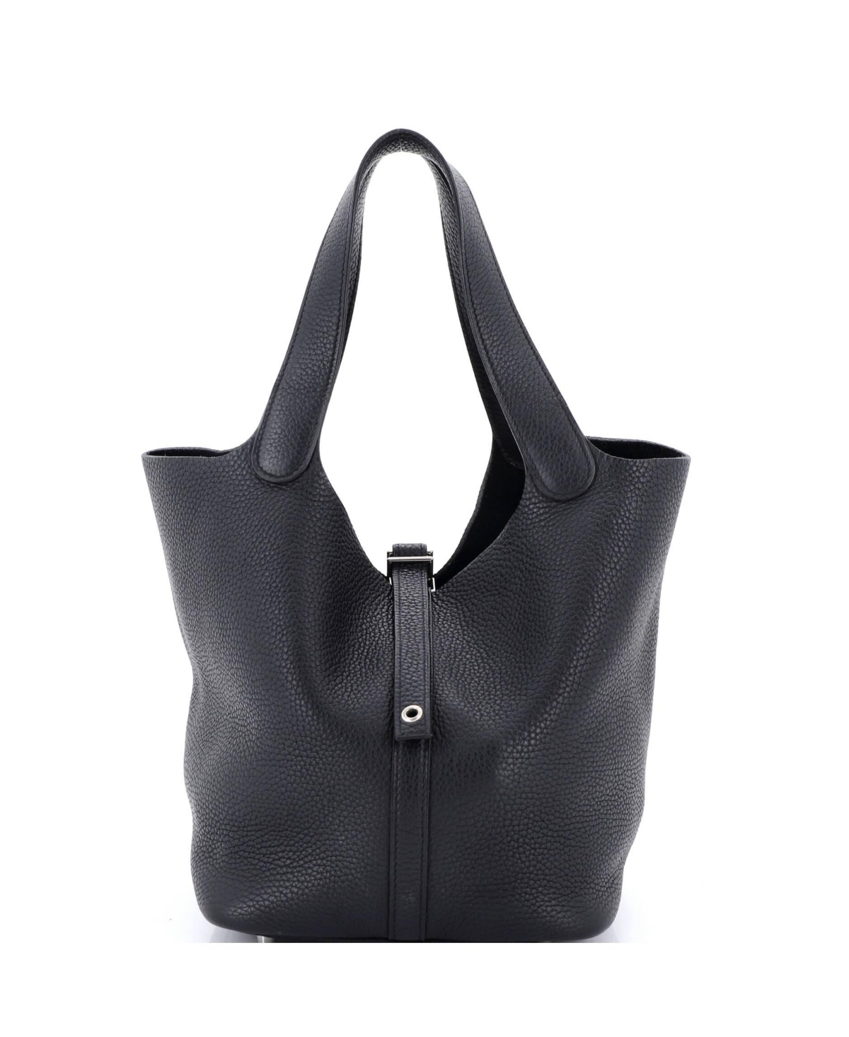 Click here for Pre-Owned HERMES Mm Picotin Lock Bag Clemence - Bl... prices