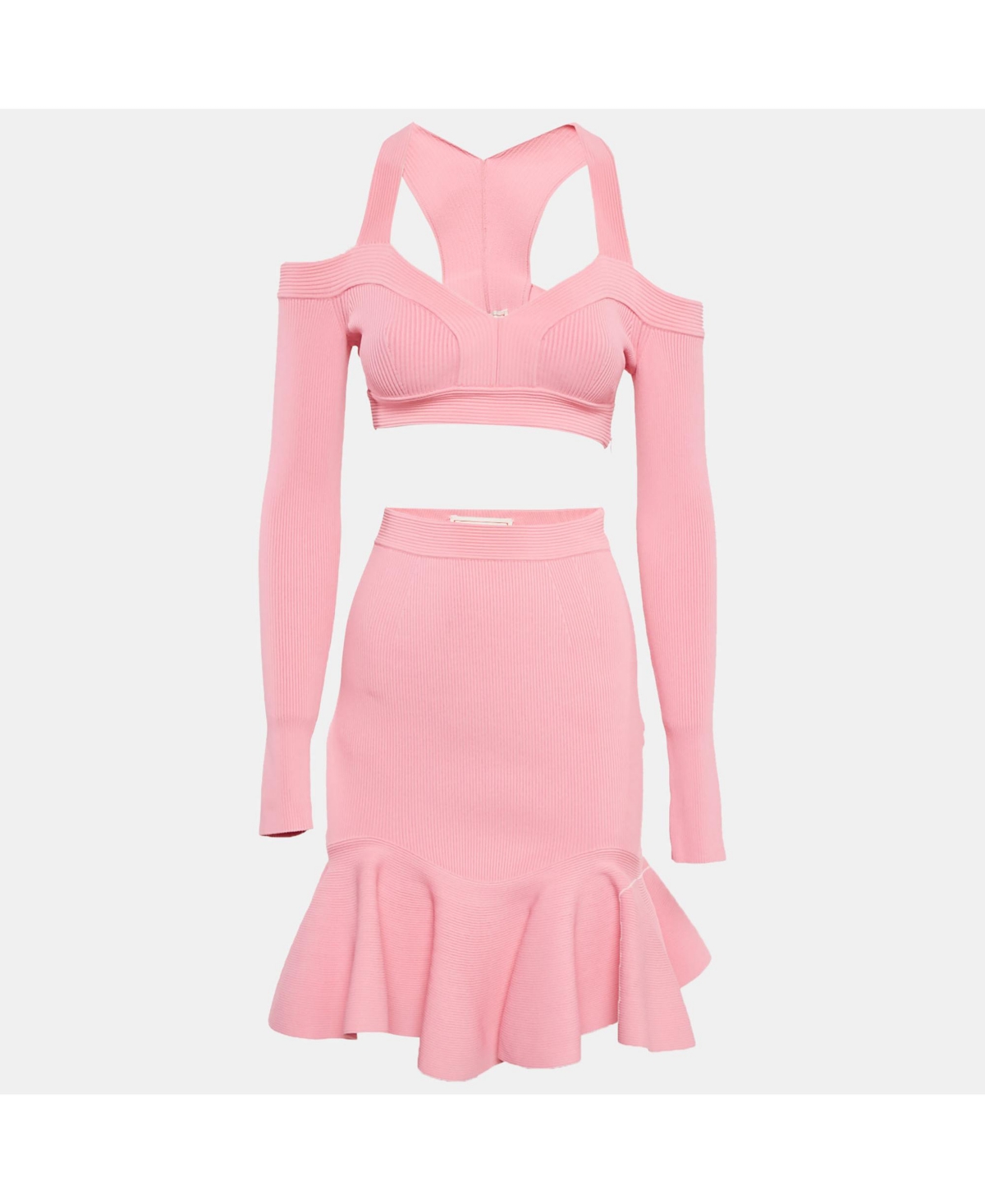 Click here for Pre-Owned Alexander Mcqueen Womens Rib Knit Dress... prices