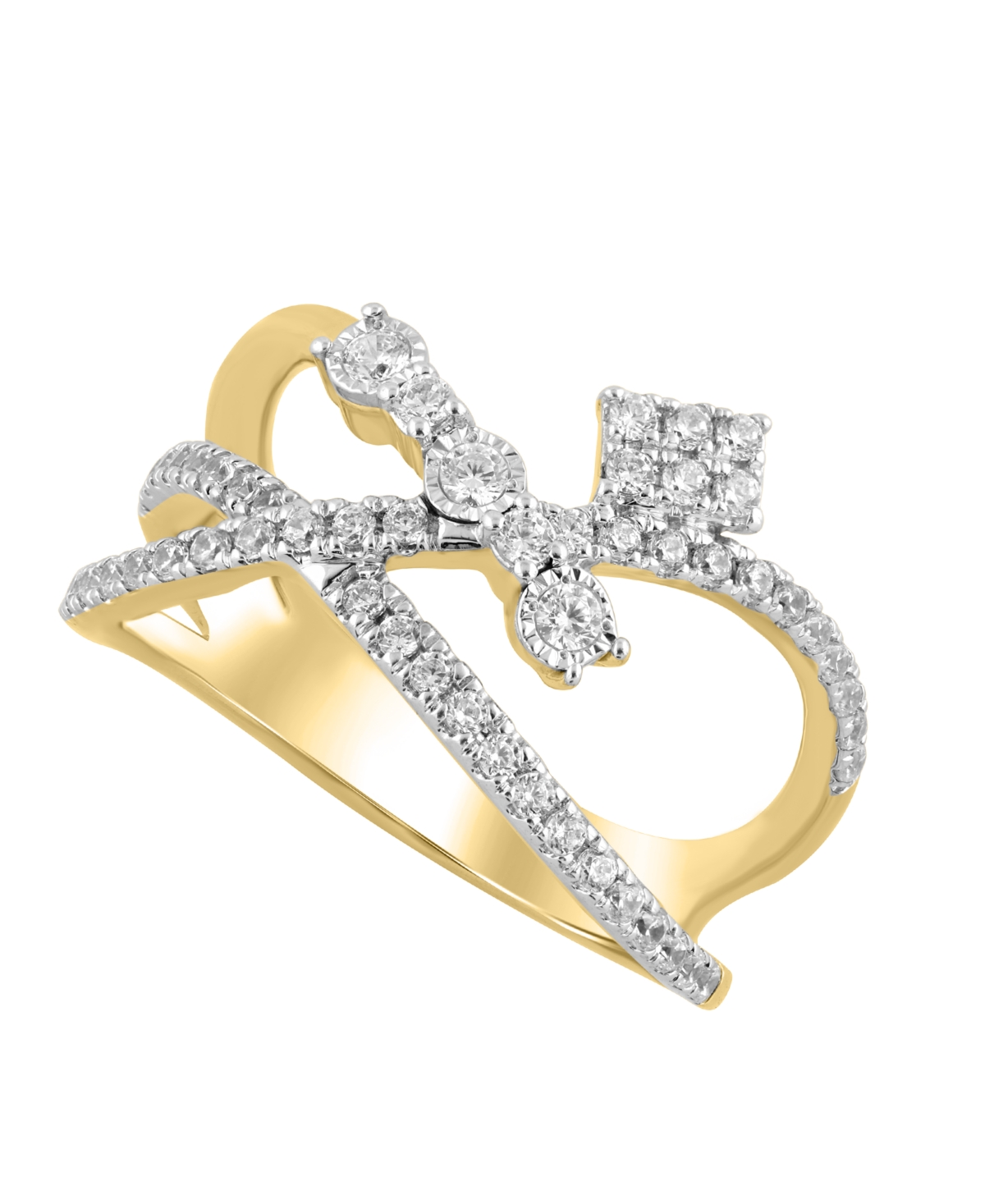 Click here for Macys Diamond Ring (1/2 ct. t.w.) in 10k Yellow Go... prices