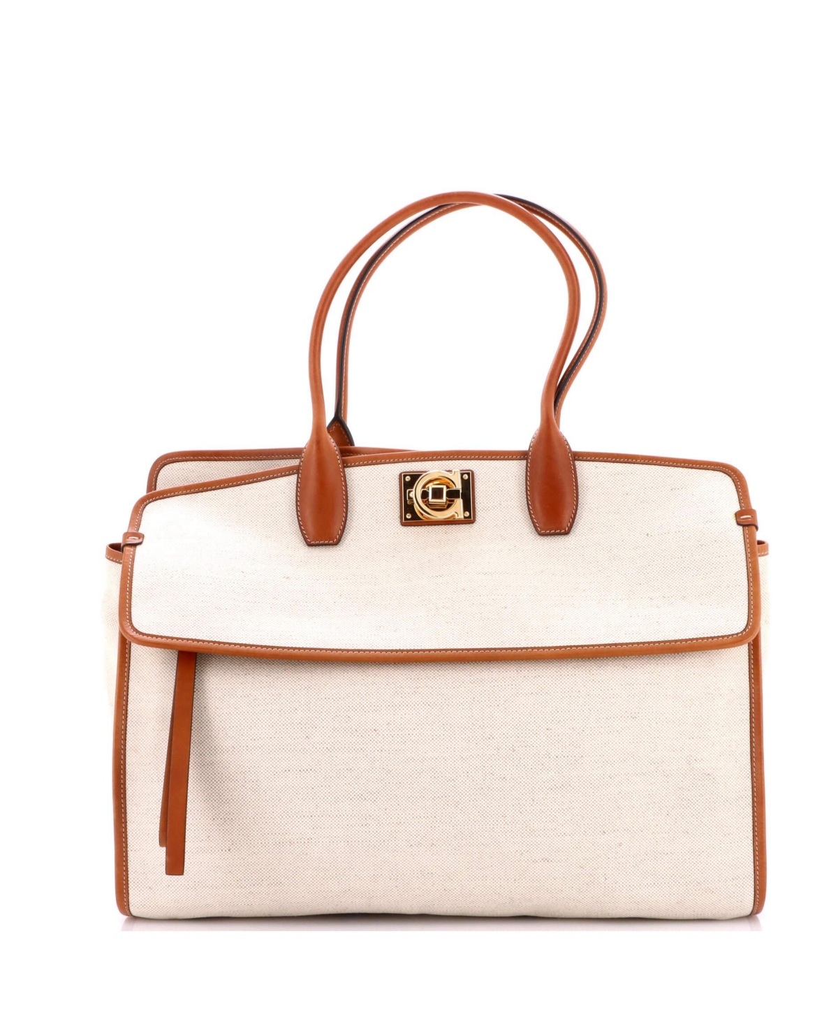 Click here for Pre-Owned Salvatore Ferragamo Large Studio Soft Sa... prices