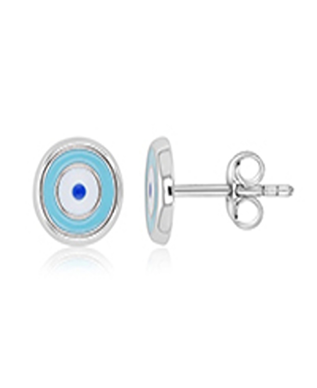 Click here for Macys Evil Eye Stud Earrings in Rhodium Over Sterl... prices