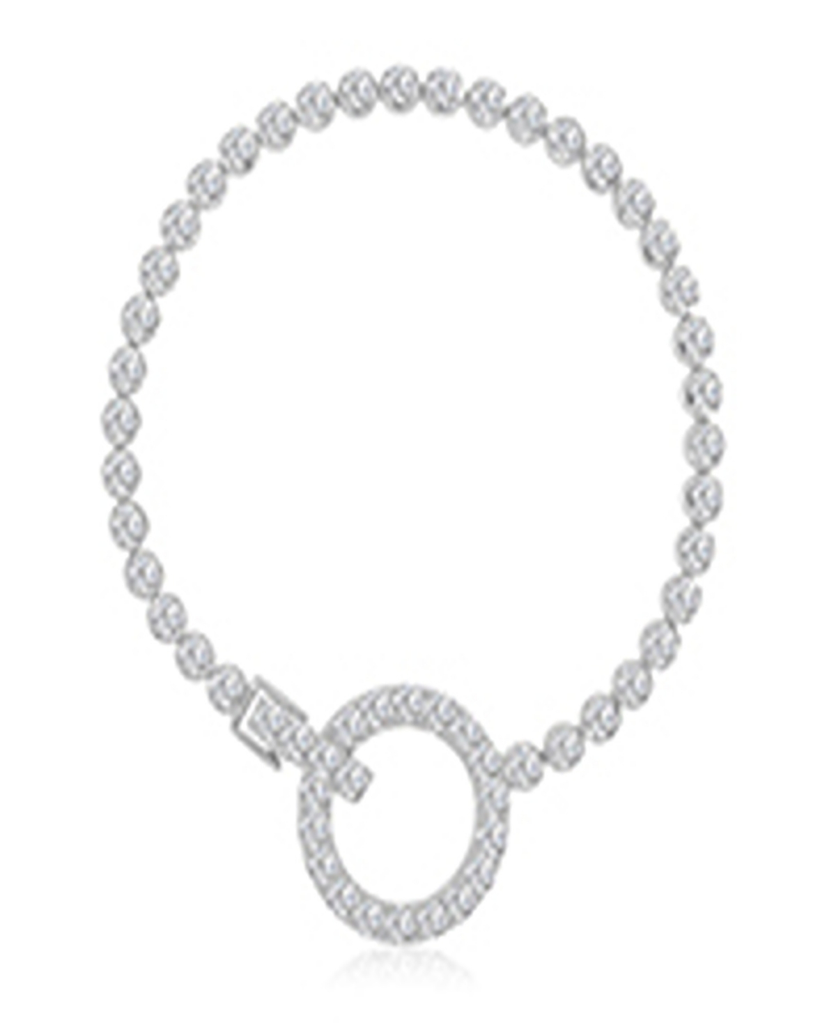 Click here for Macys Cubic Zirconia Circle Tennis Bracelet in Rho... prices