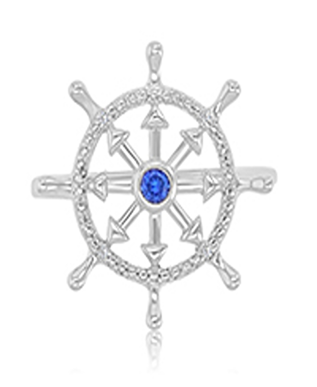 Click here for Macys Diamond Accent & Created Blue Sapphire Rudde... prices