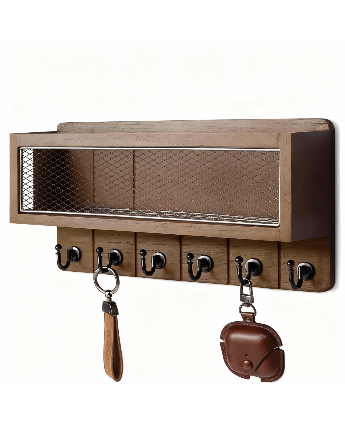 Click here for Yigii Rustic Key & Mail Holder with 6 Hooks - Stur... prices