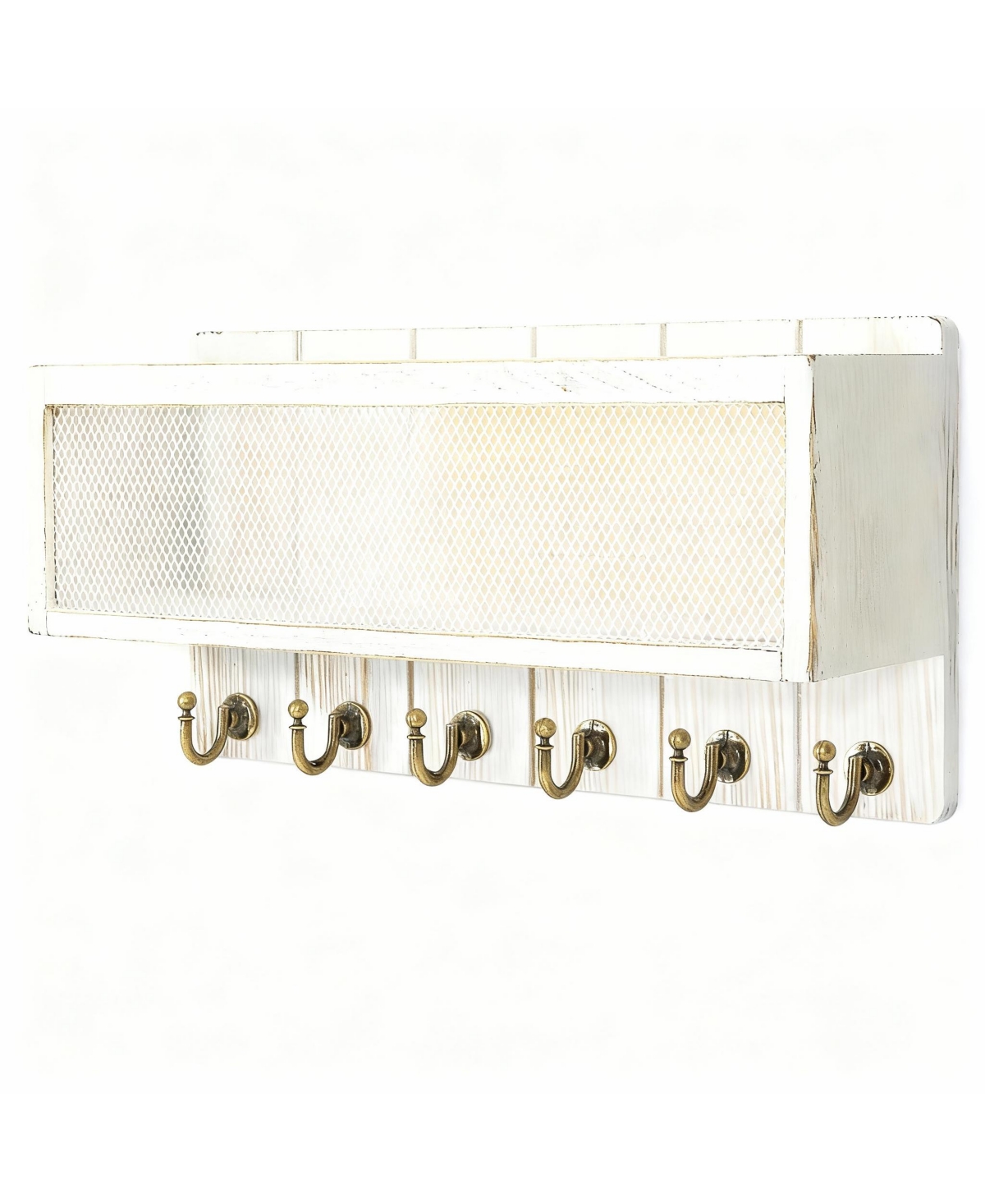 Click here for Yigii Rustic Key & Mail Holder with 6 Hooks - Stur... prices