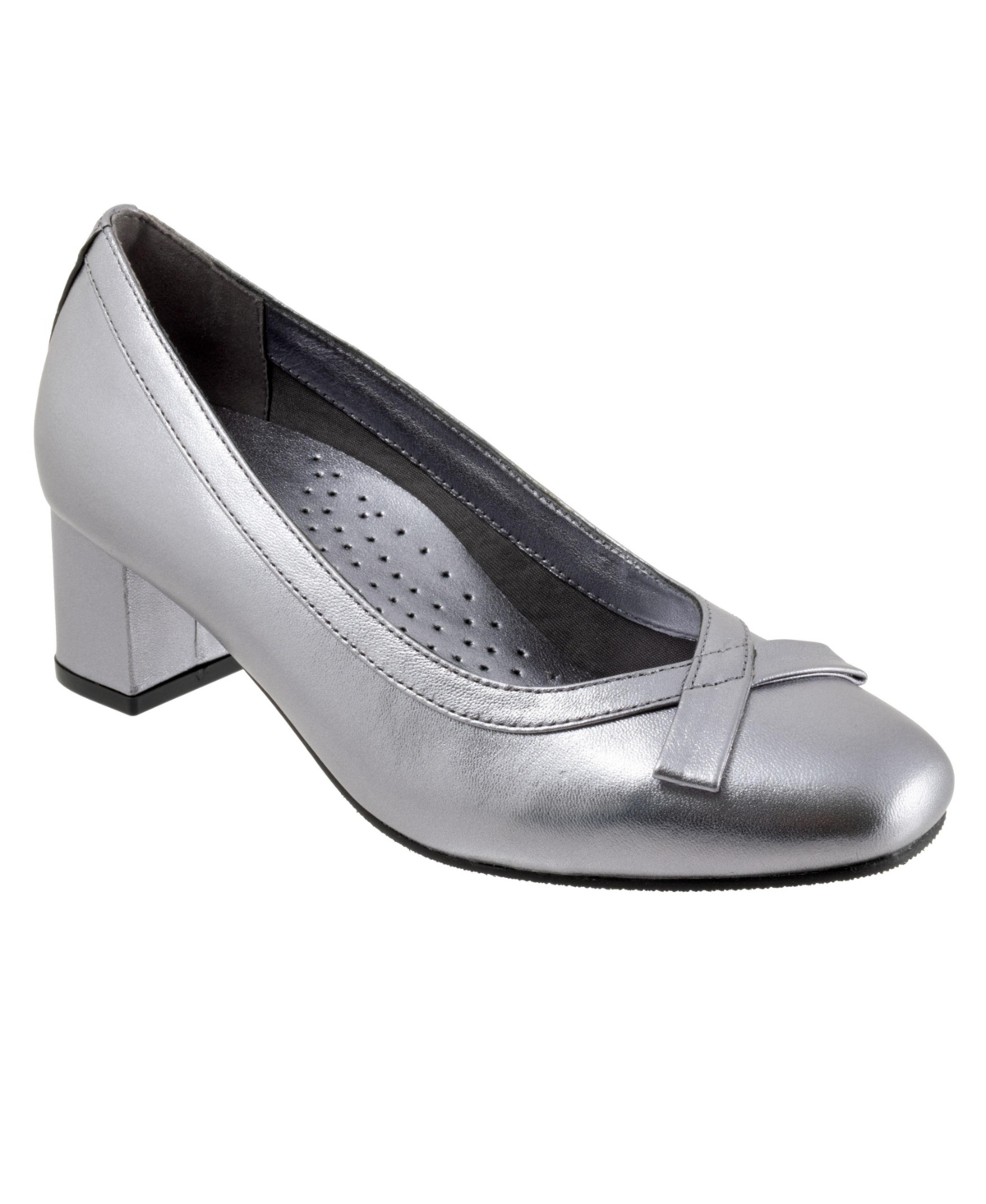 Click here for Trotters Womens Devin Pump - Pewter prices