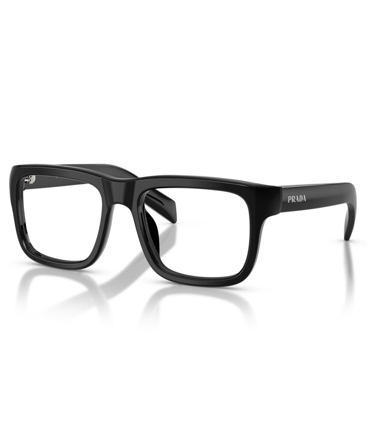 Click here for Prada Mens Rectangle Eyeglasses  Pr D02V - Black prices