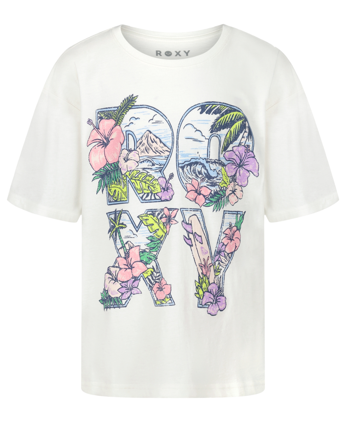 Click here for Roxy Girls 7-16 Paradisus Crewneck Oversized T-Shi... prices