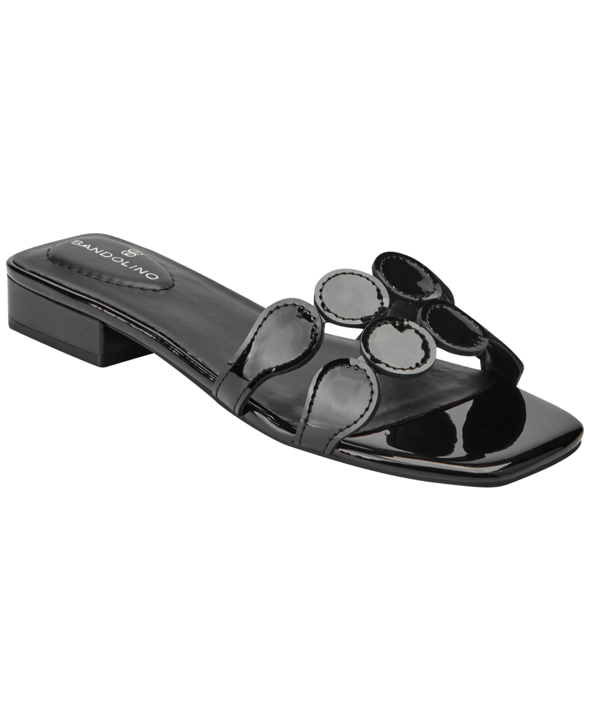 Click here for Bandolino Womens Mayla Slip-On Flat Sandals - Blac... prices