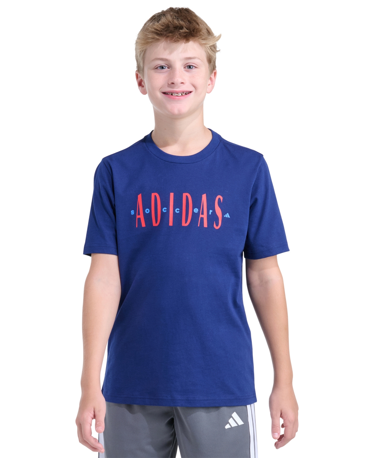 Click here for adidas Boys 8-18 Soccer Short-Sleeve Crewneck T-Sh... prices