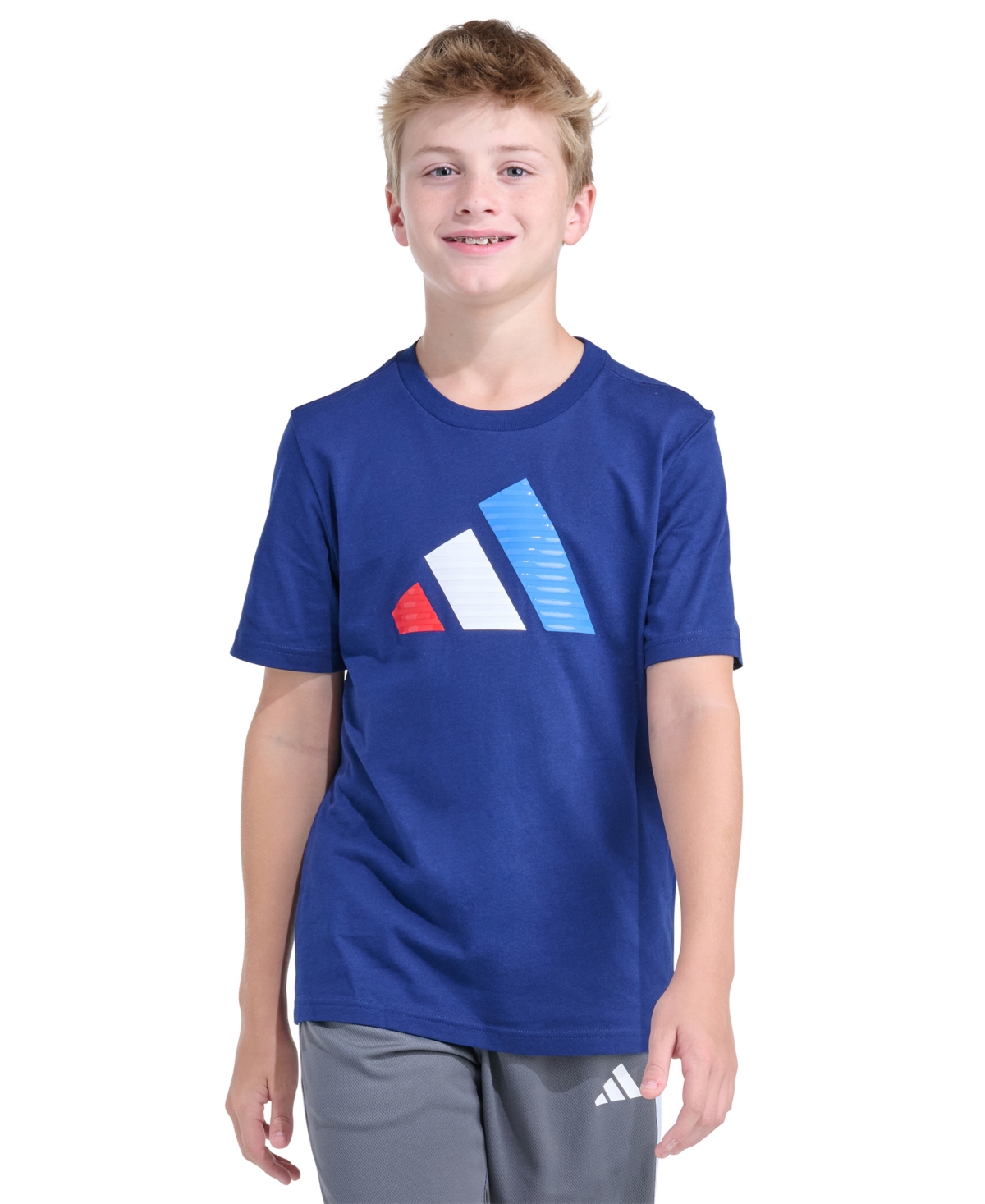 Click here for adidas Boys 8-20 Crewneck Short-Sleeve T-Shirt - D... prices