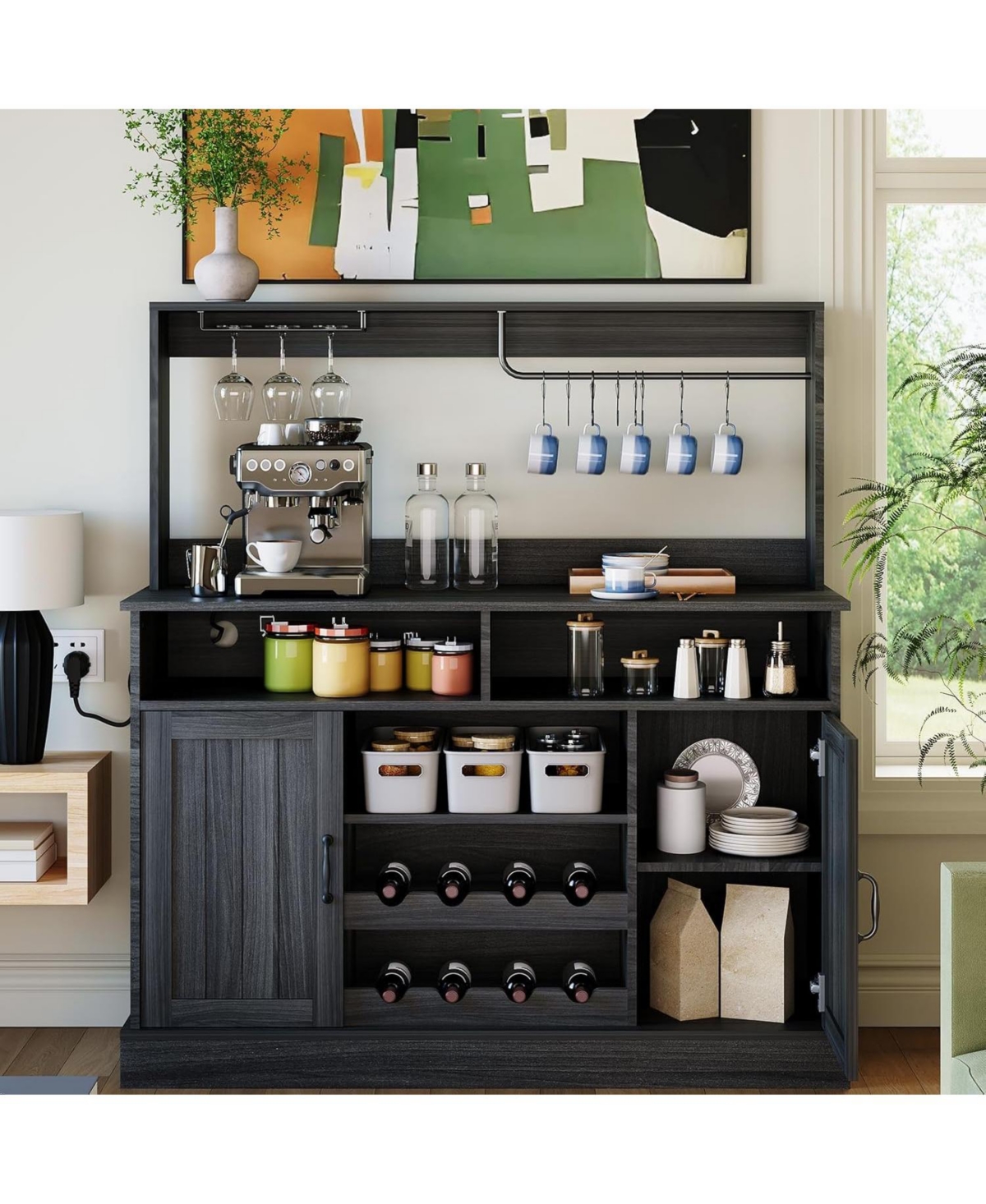 Click here for gaomon 47" Farmhouse Coffee Bar Cabinet with... prices