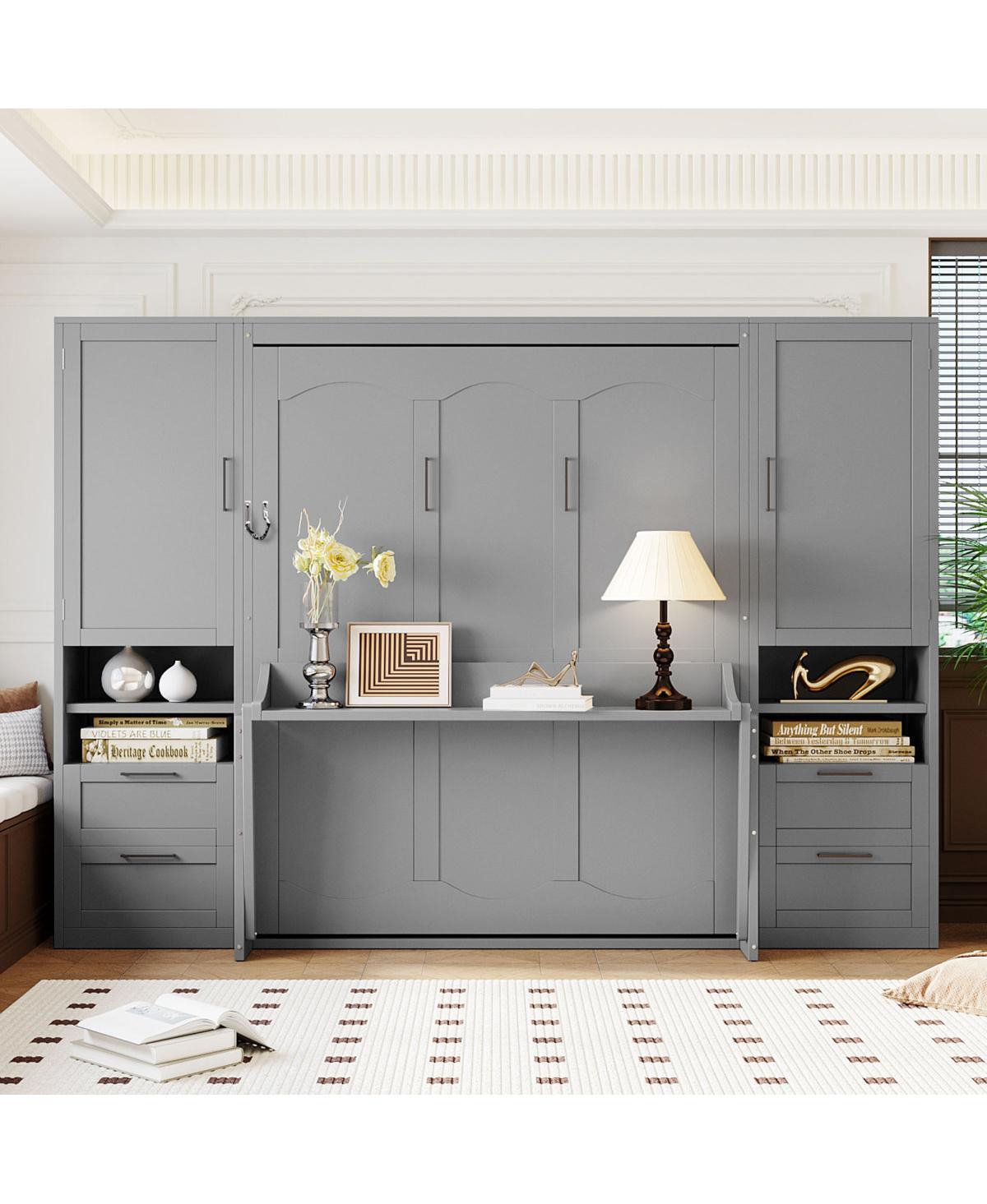 Click here for Streamdale Furniture Queen Size Murphy Bed with Cl... prices