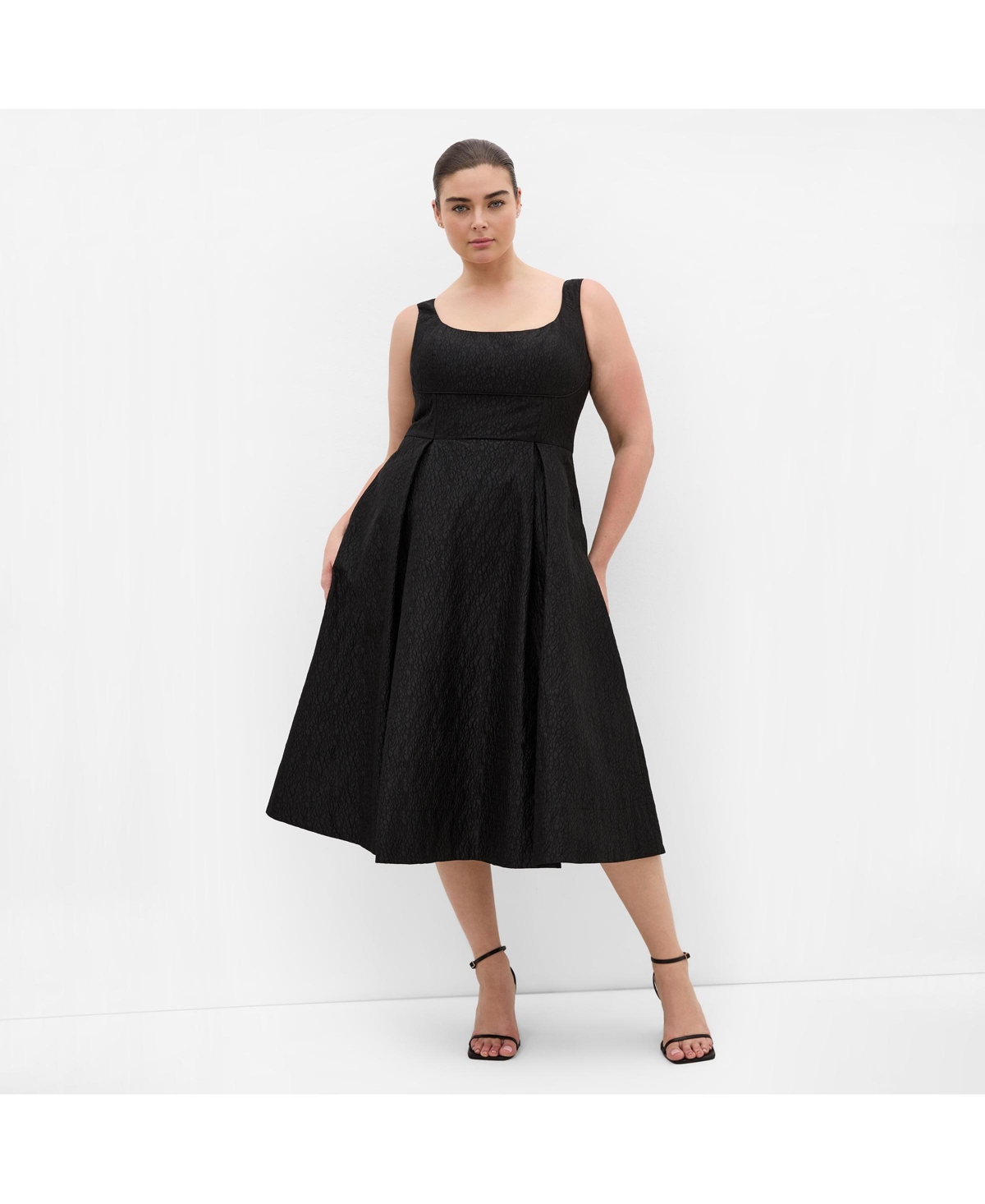 Click here for City Chic Womens Estella Floral Midi Dress - Black prices