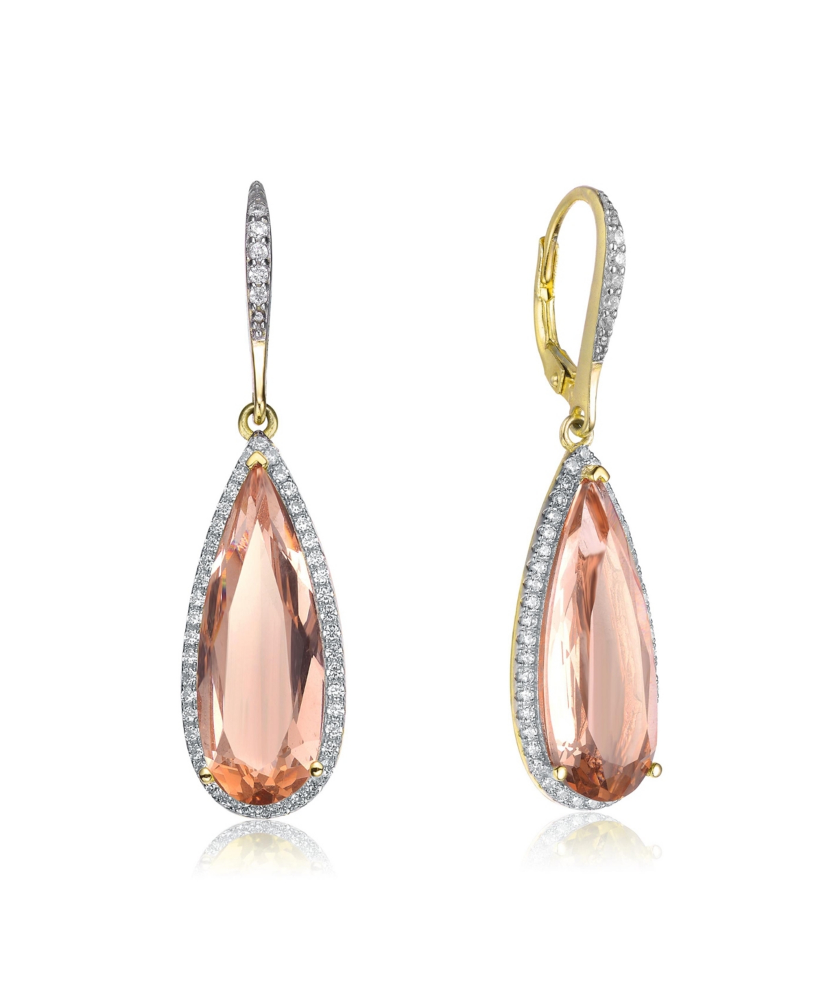 Click here for Elegant Teardrop Shaped Earrings with A Cubic Zirc... prices