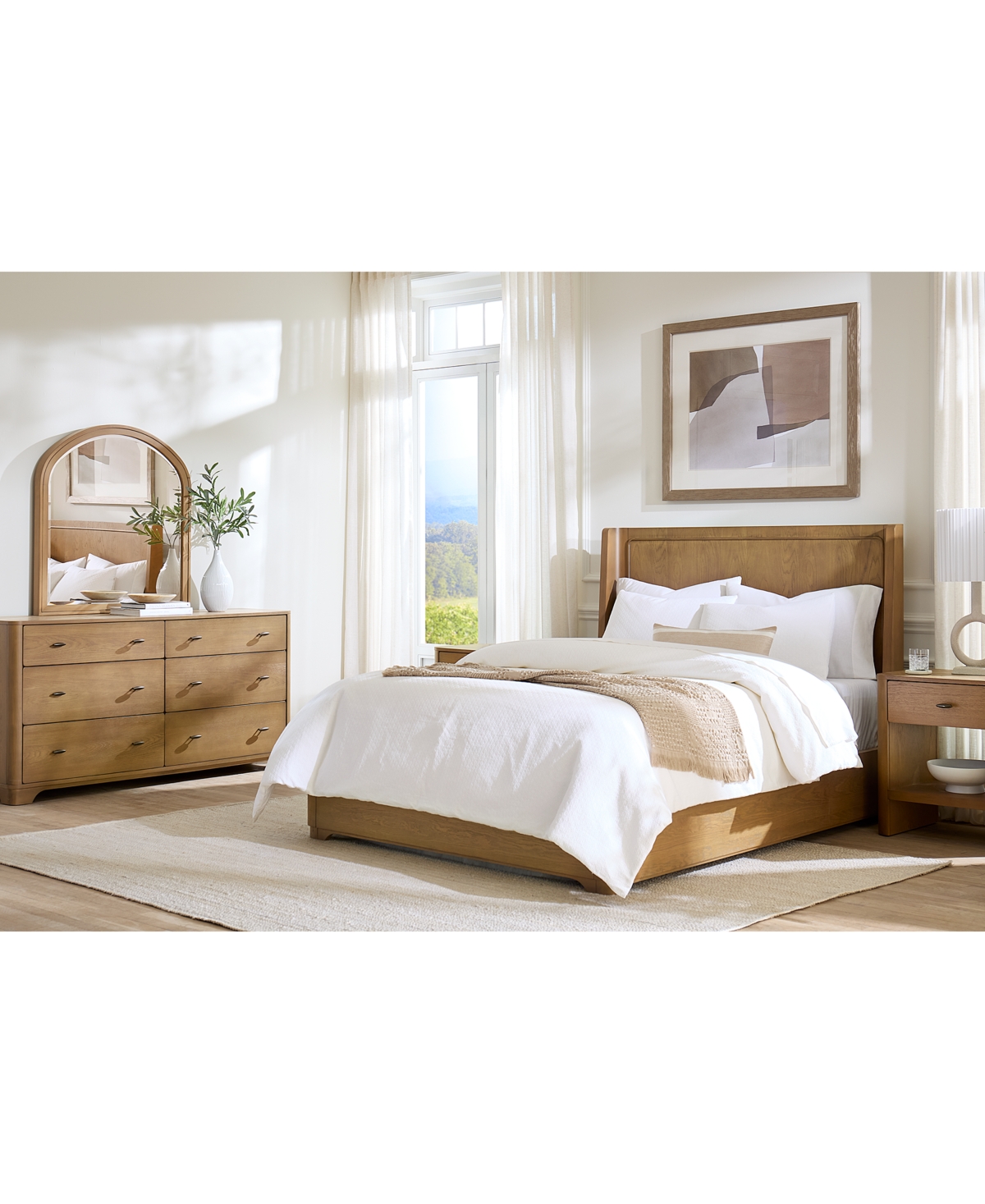 Click here for Nordic 3 Pc. King Panel Set (Bed  Dresser & Open N... prices