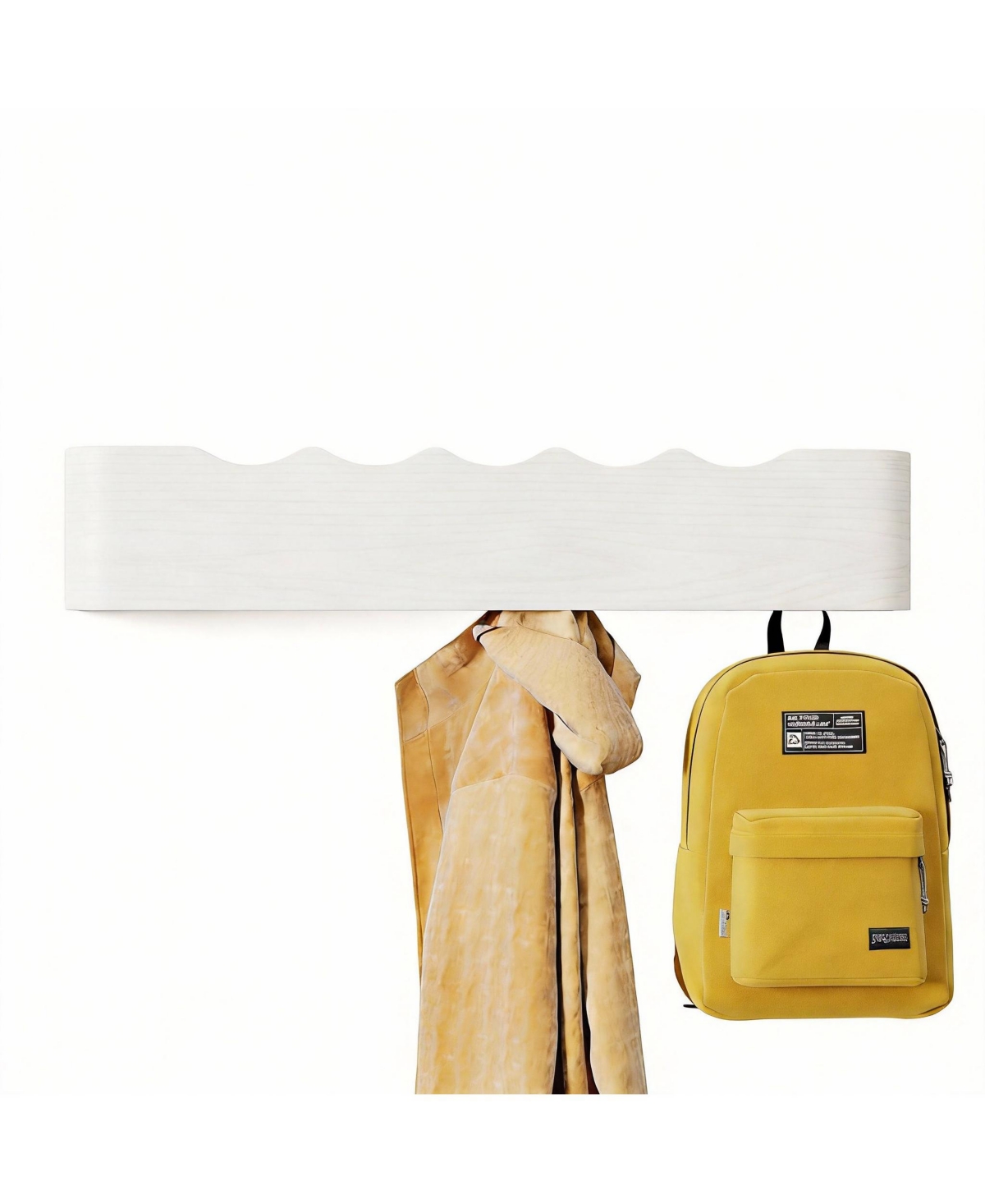 Click here for Yigii Solid Wood Wall Rack with Hooks for Coats  H... prices