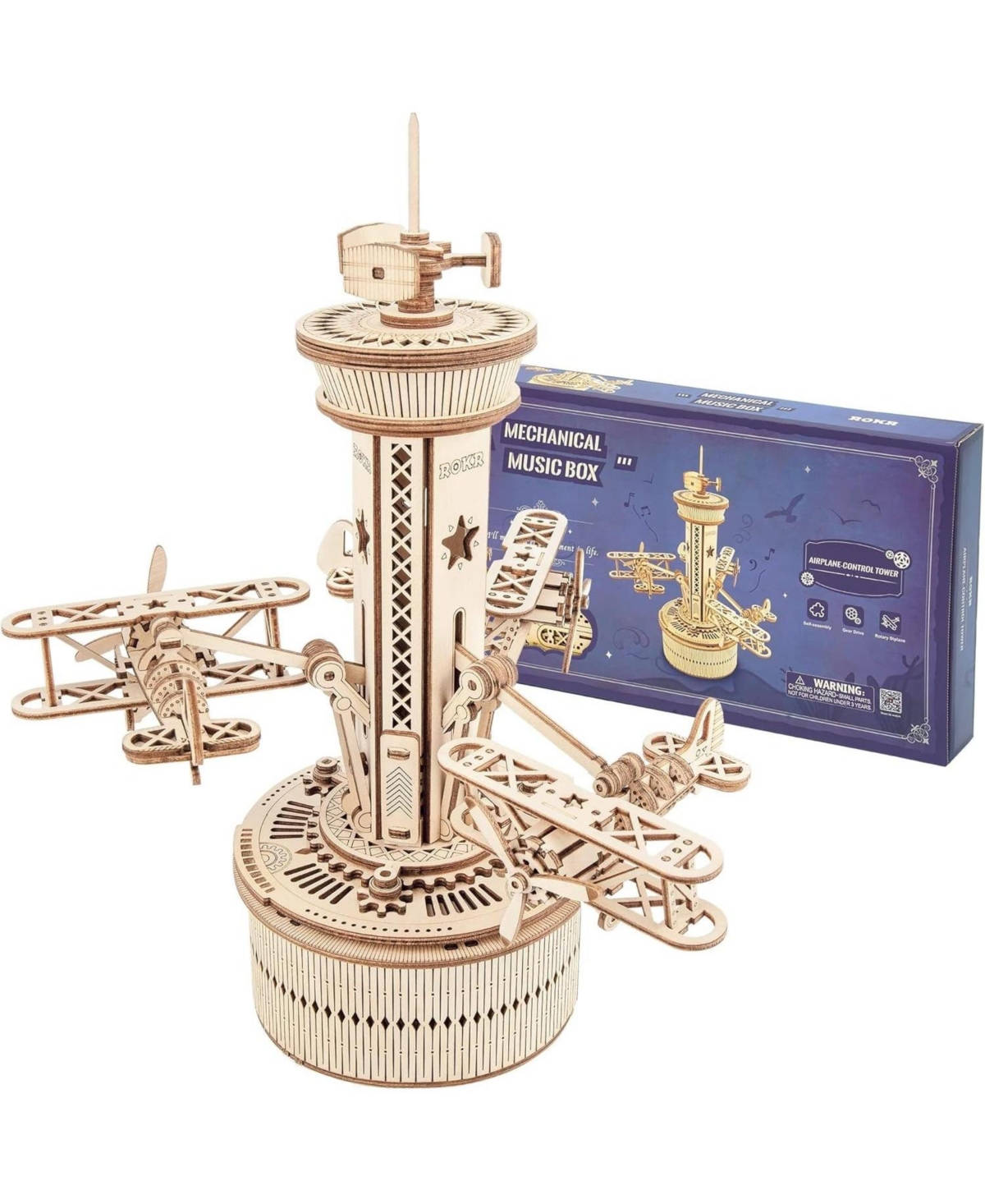 Click here for Robotime 3D Wooden Puzzle Mechanical Music Box Diy... prices