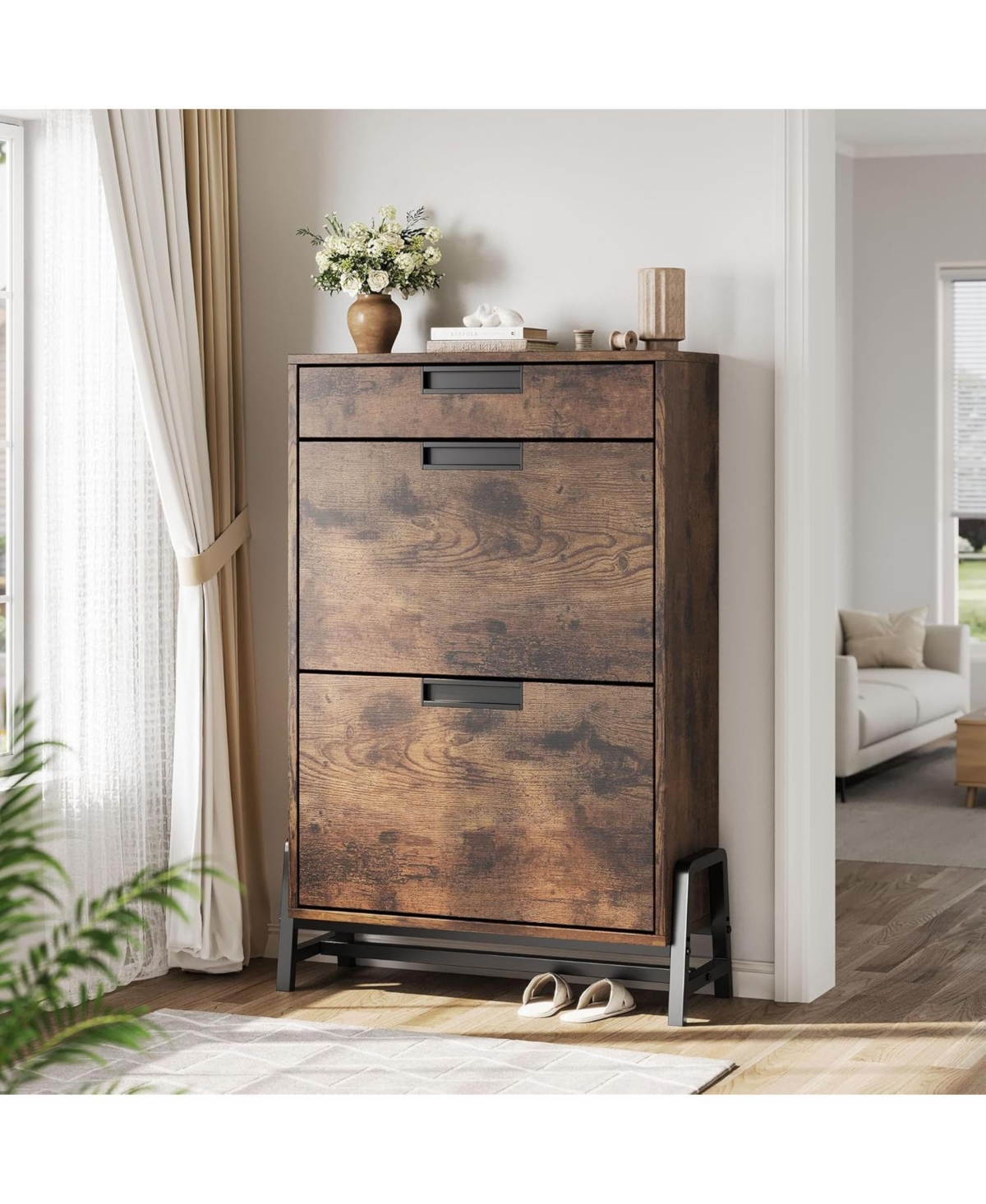 Click here for gaomon Vintage Farmhouse Narrow Entryway Shoe Cabi... prices