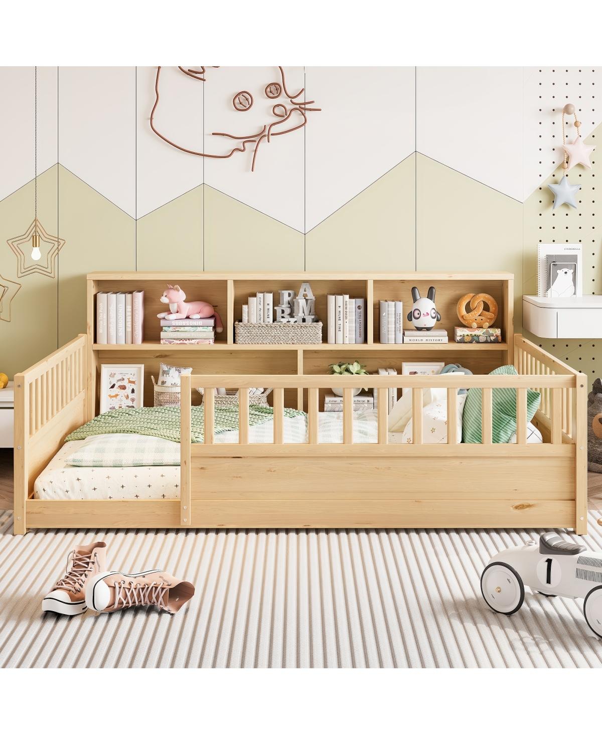 Click here for Streamdale Furniture Wooden floor bed with fence g... prices