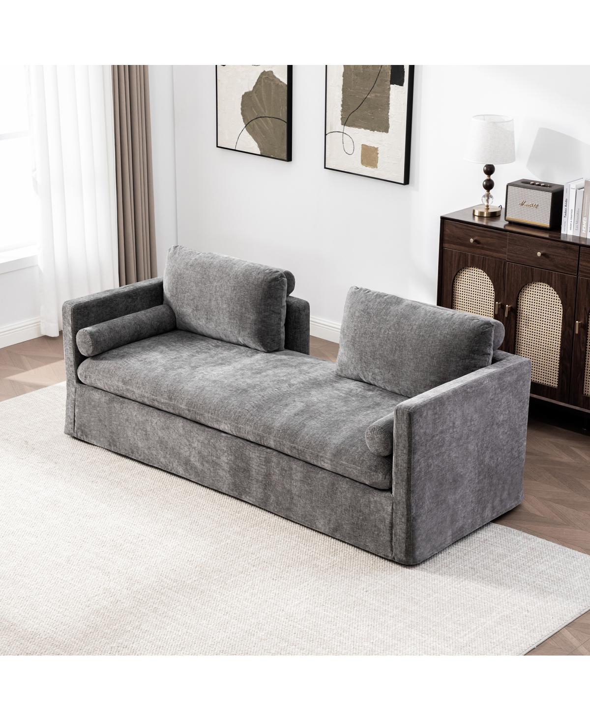Click here for Streamdale Furniture Chenille Double-Seater Sofa w... prices