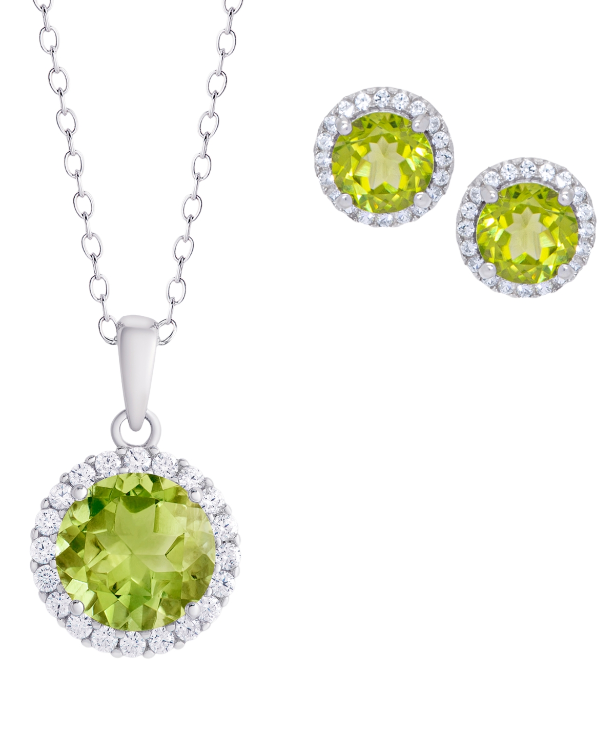Click here for Macys 2-Pc. Genuine Peridot (2.95 ct. t.w.) and Wh... prices