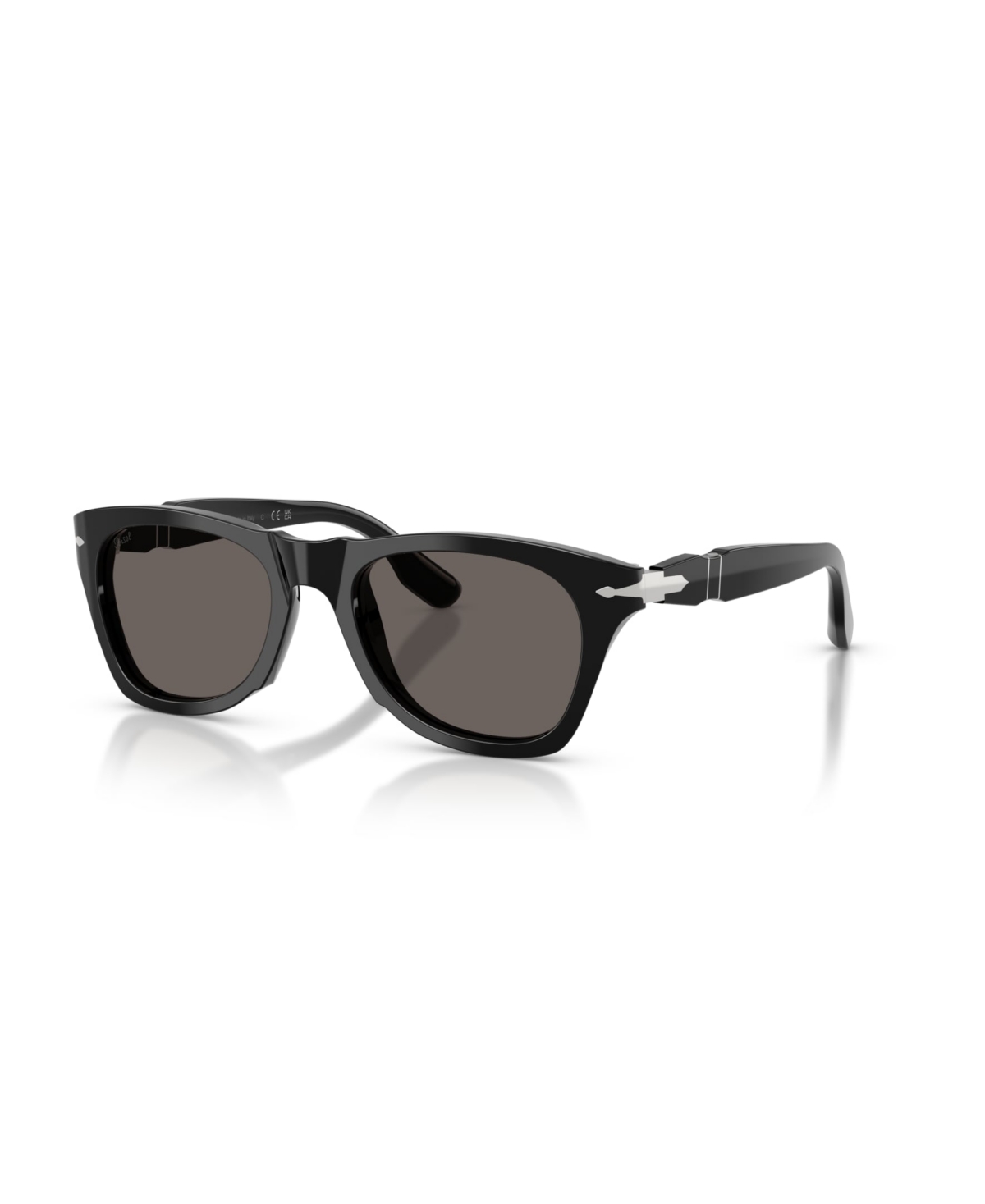Click here for Persol Unisex Round Sunglasses  PO8001S - Black prices