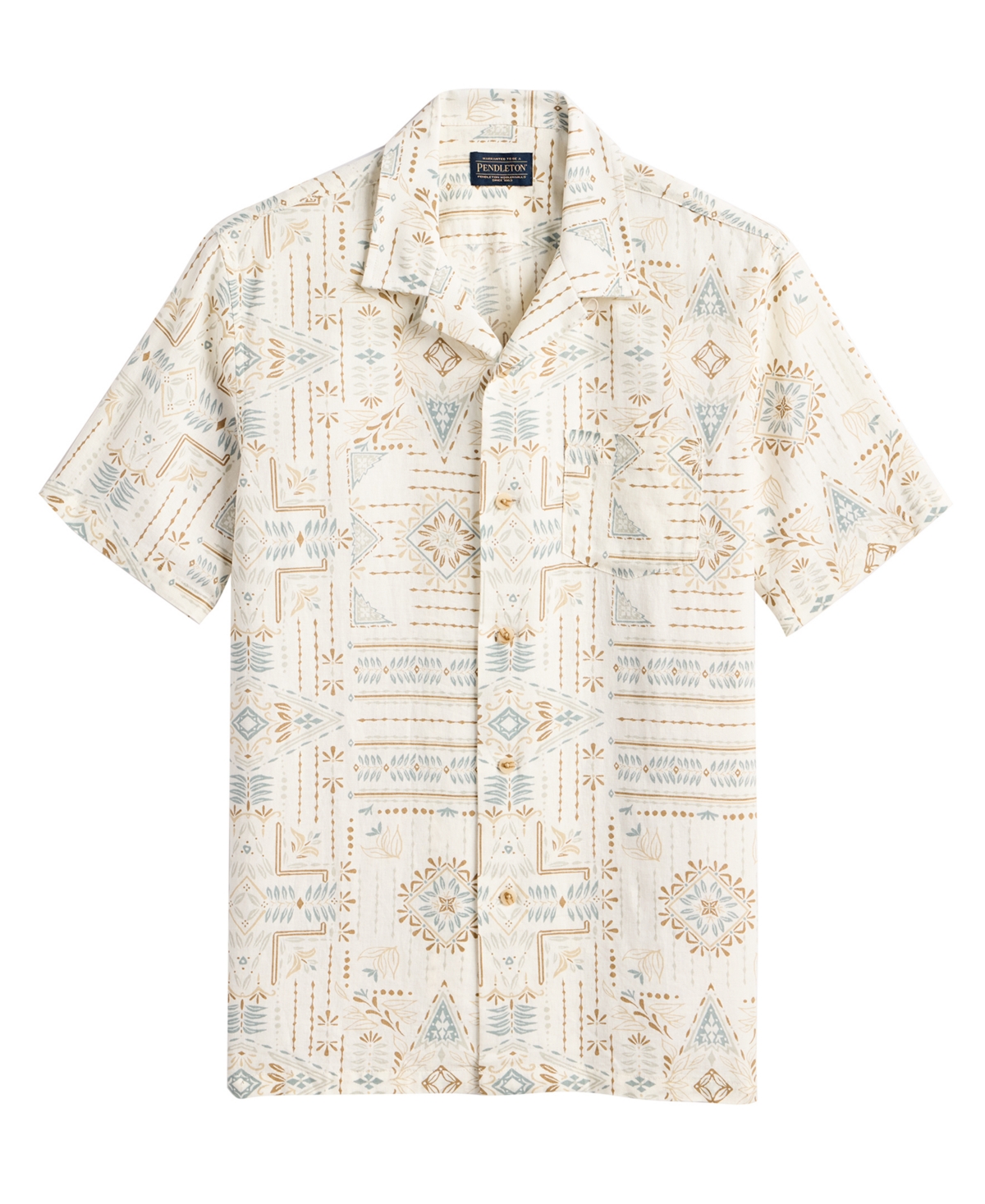 Click here for Pendleton Mens Short-Sleeve Camp-Collar Shirt - La... prices