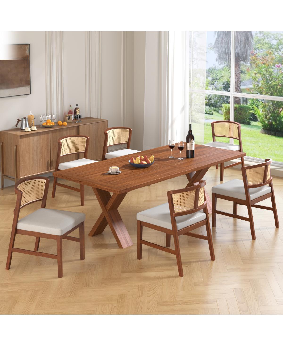 Click here for Streamdale Furniture Rattan Dining Chairs (Set of... prices