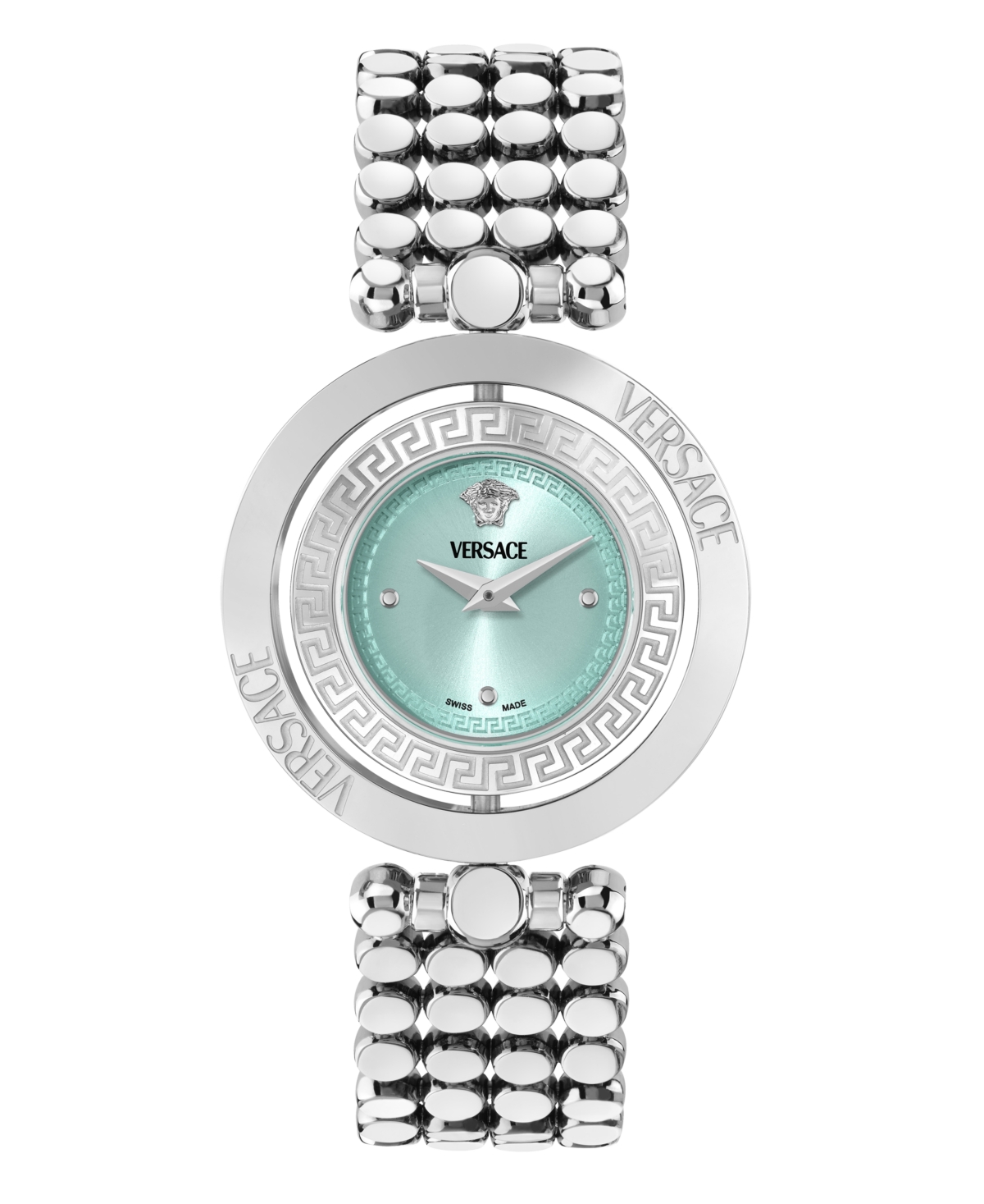 Click here for Versace Womens Eon Silver Stainless Steel Bracelet... prices
